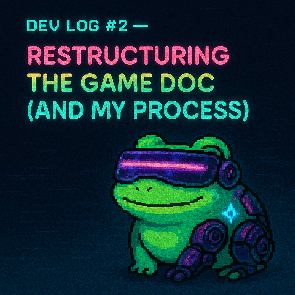 Dev Log #2 — Restructuring the Game Doc (and My Process) – AyeeJ's Site